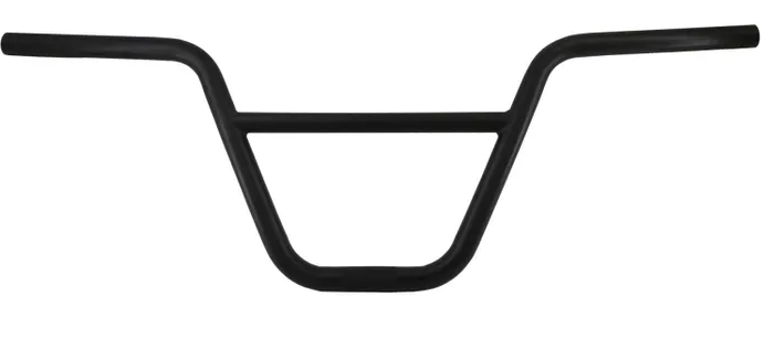 Handlebar 22.2mm, 68cm Wide, 180mm Rise, BMX, Cro-Mo BLACK - Alchemy